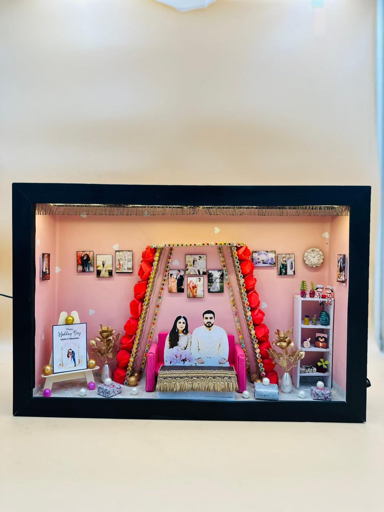 Custom Miniature Wooden Keepsake Box - 10x12x2.5 Frame. Perfect for ...