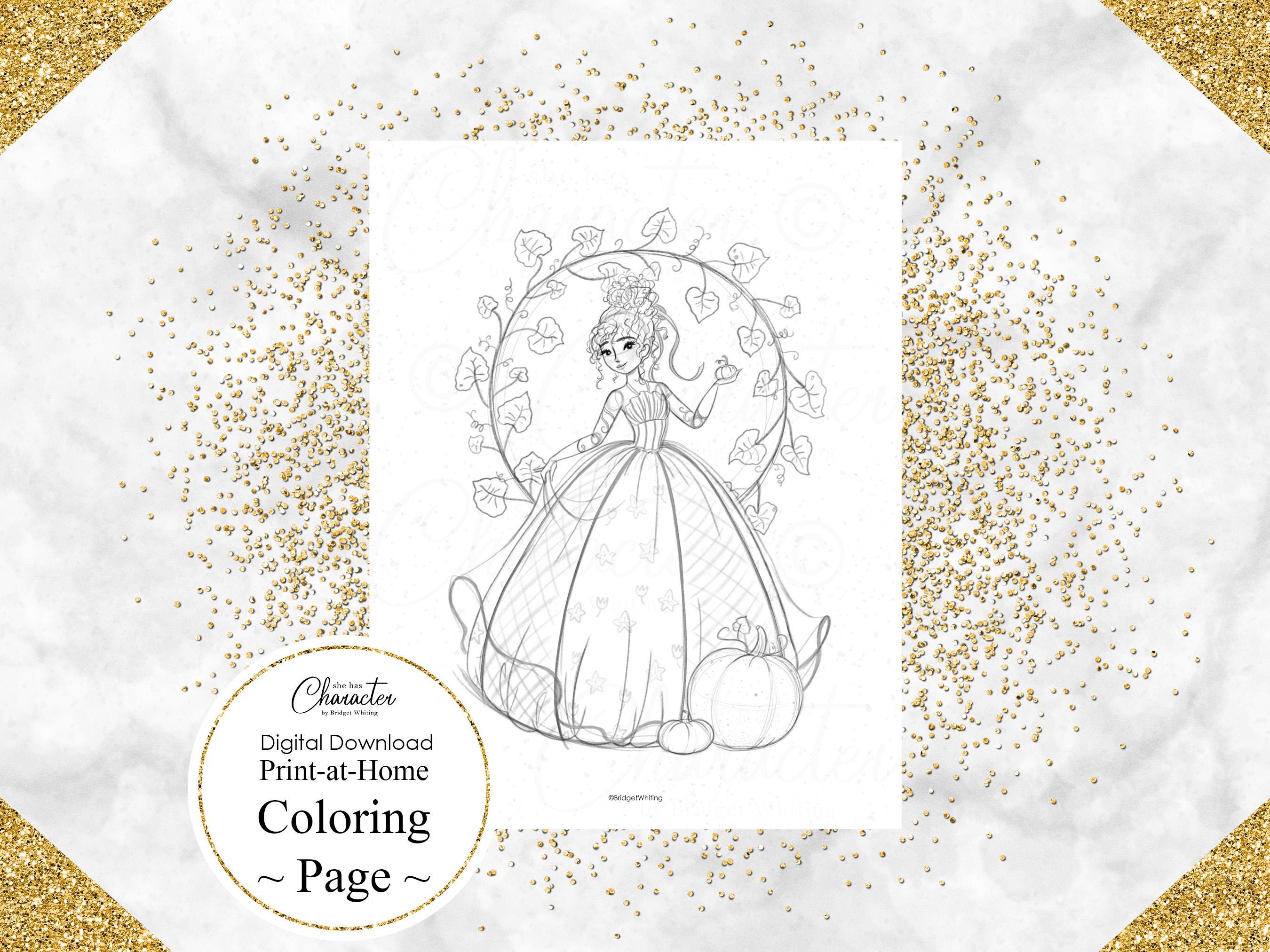 Gourd-geous ~ Coloring Page ~ Print-at-home ~ Digital Download File - Etsy