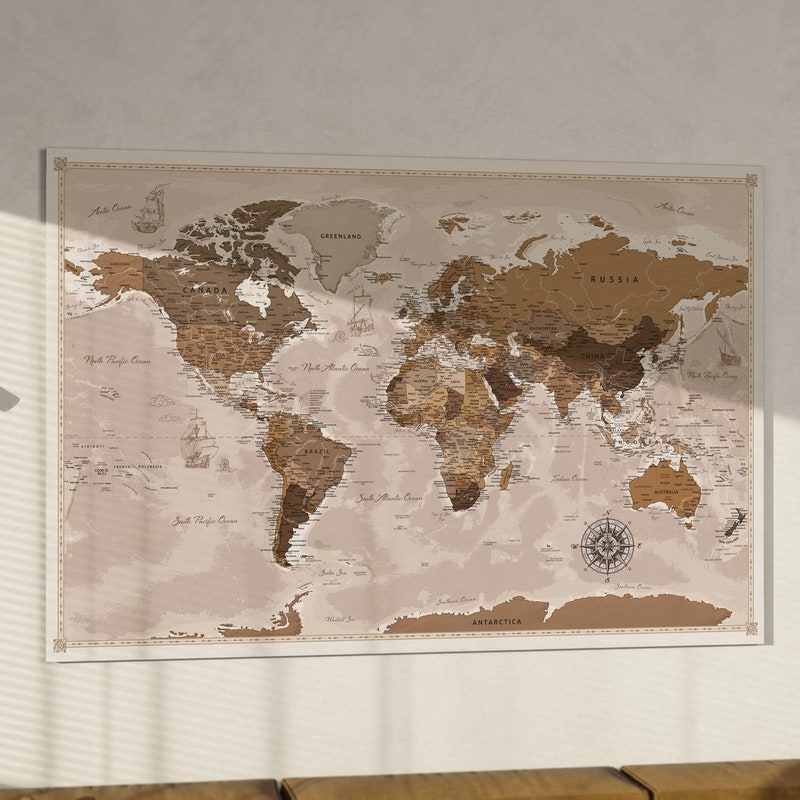 Custom Vintage Map Art - Etsy