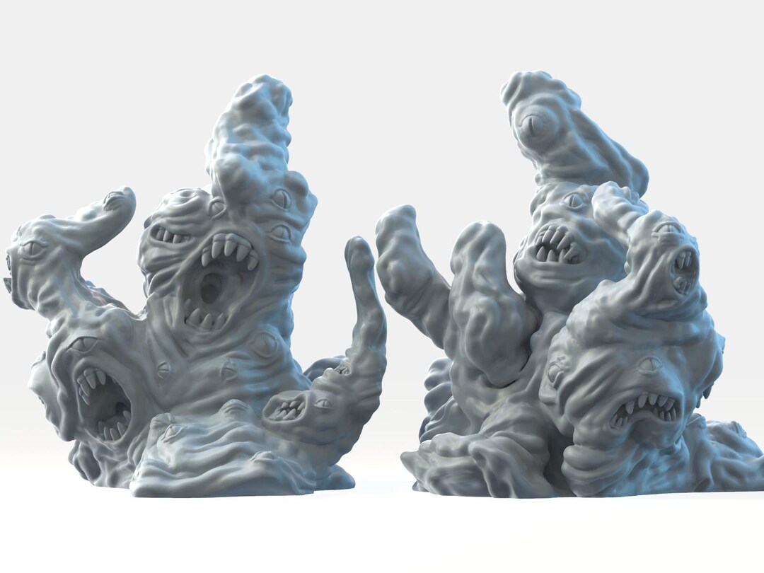 Gibbering Mouther Nafarrate Beastiary V2 DND Monster Miniature Model ...