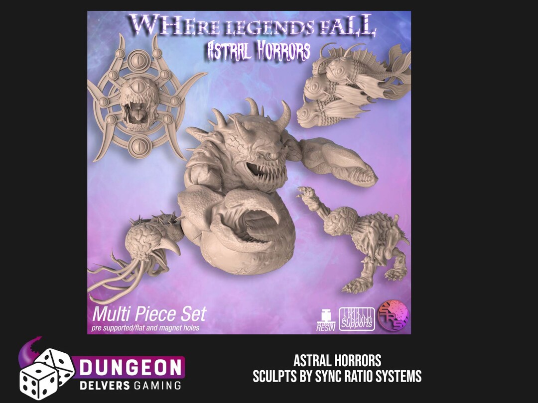 Dungeon Underdark Mind Flayer Brain Monster Creatures Astral Space DND ...