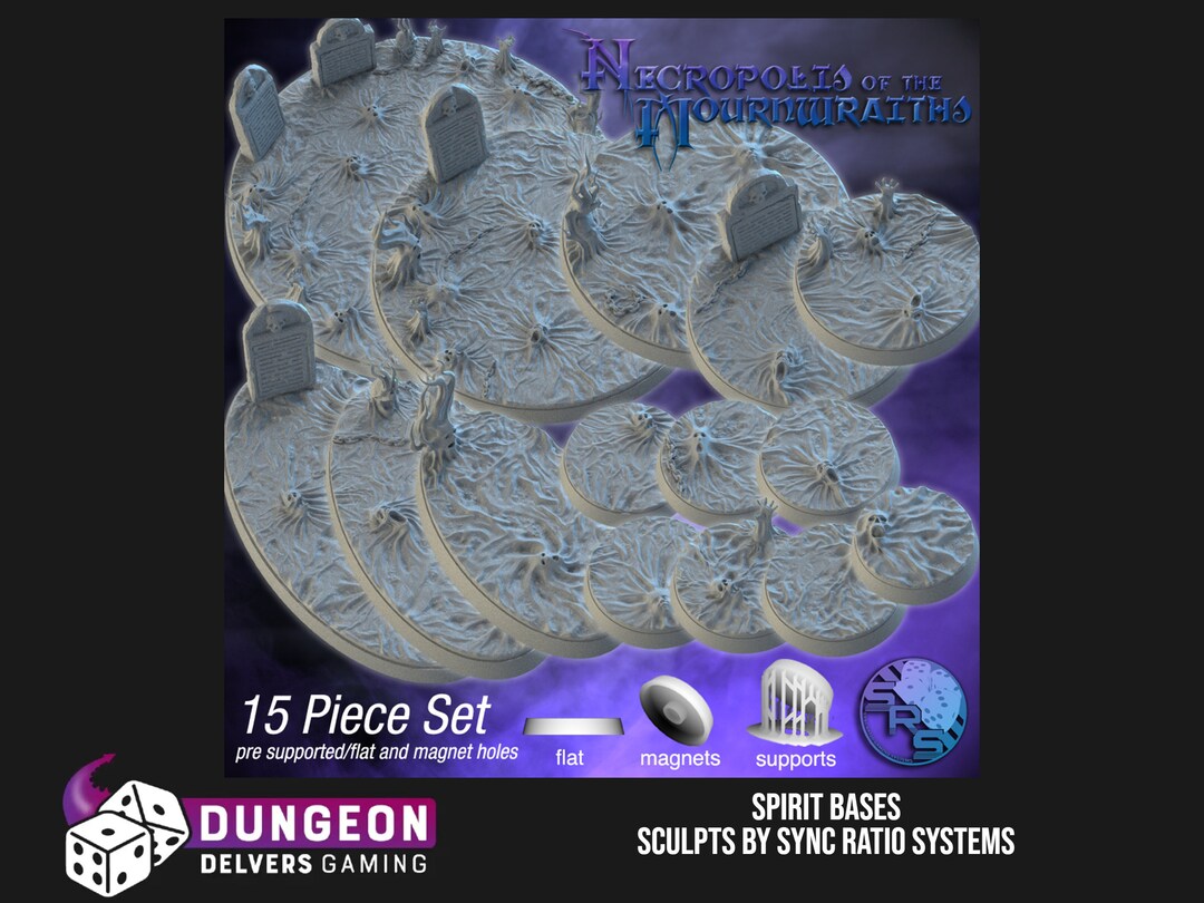 Spirit Scenic Scenery Bases Resin 3d Print Fantasy Sci-fi Grave Undead ...