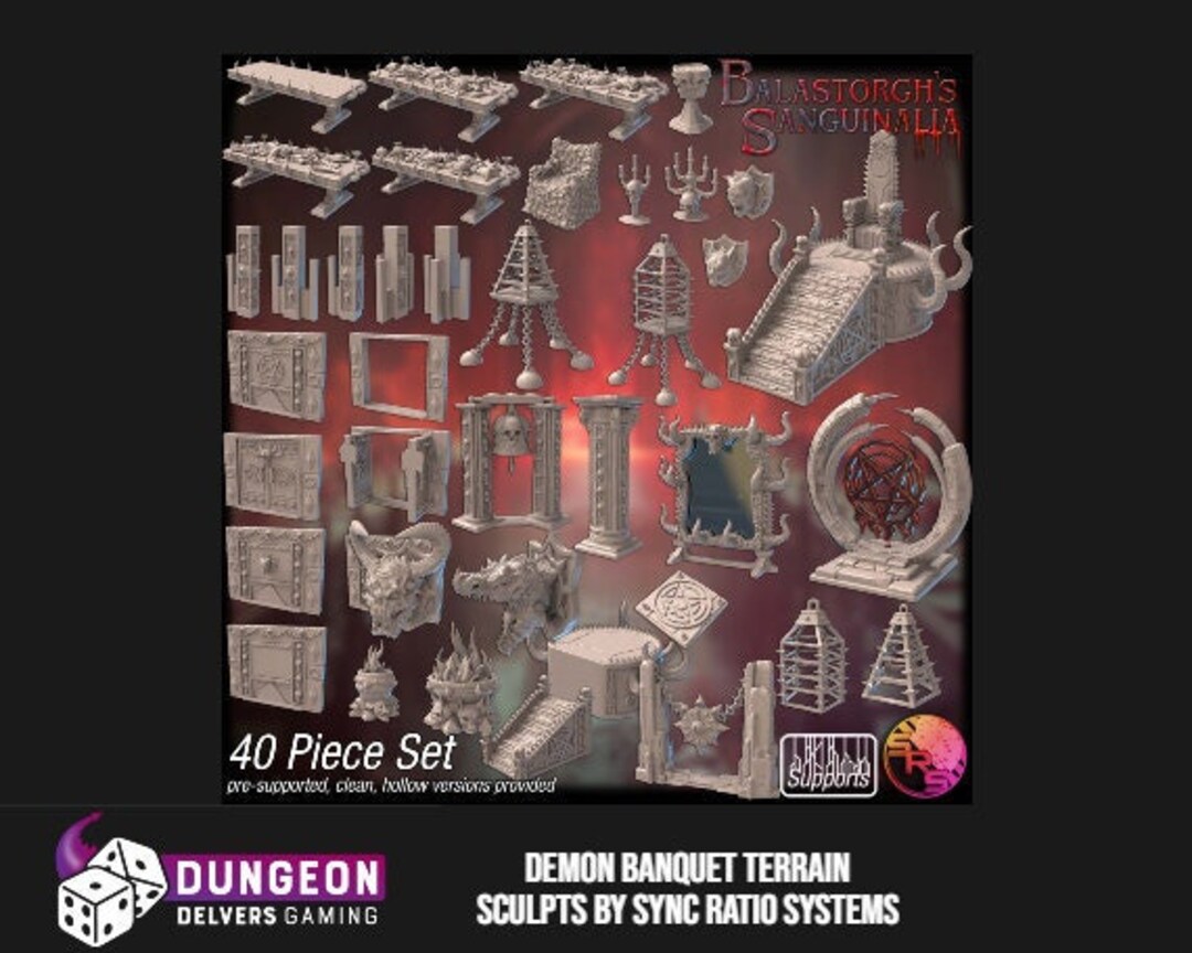 Demon Banquet House of Horrors Fantasy Sci-fi Terrain Scenery Scenic ...
