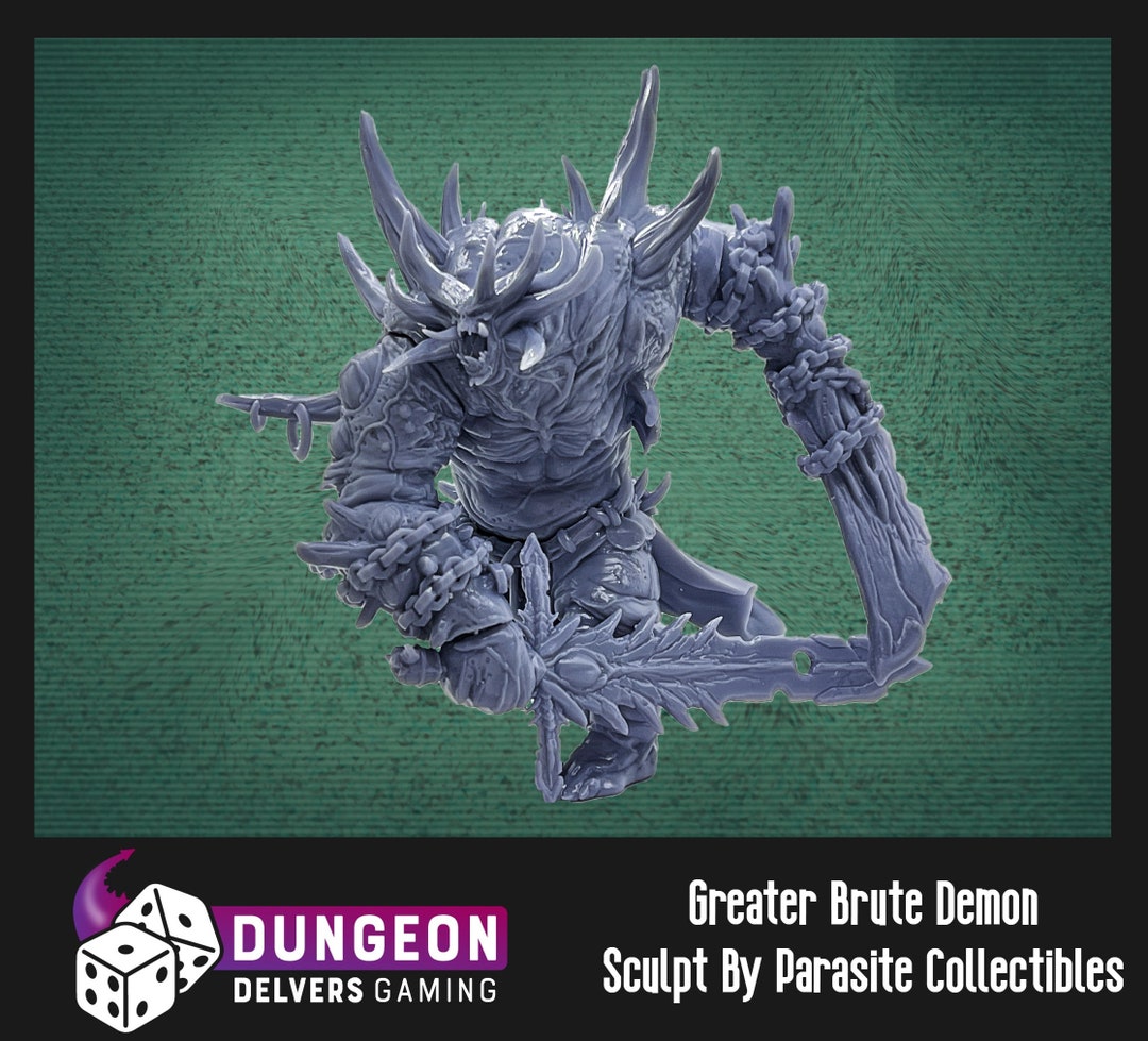 Greater Brute Demon Boss Monster Fantasy Sci-fi Huge Creature Dungeons ...