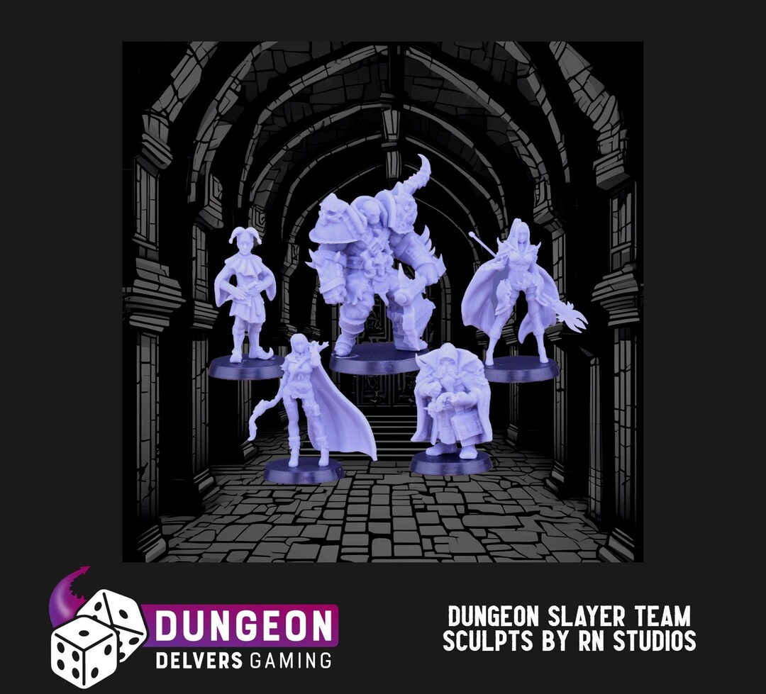 Fantasy Grimdark Dungeon Slayer Team NPC Players Encounter Set Crew ...