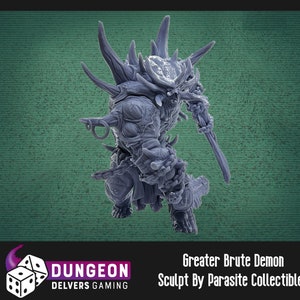 Greater Brute Demon Boss Monster Fantasy Sci-fi Huge Creature Dungeons ...
