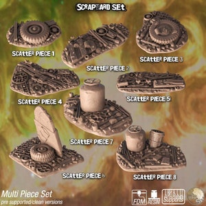 Scrapyard Scrap Heap Scenery Scatter Terrain 3d Print Team 40 AOS ...