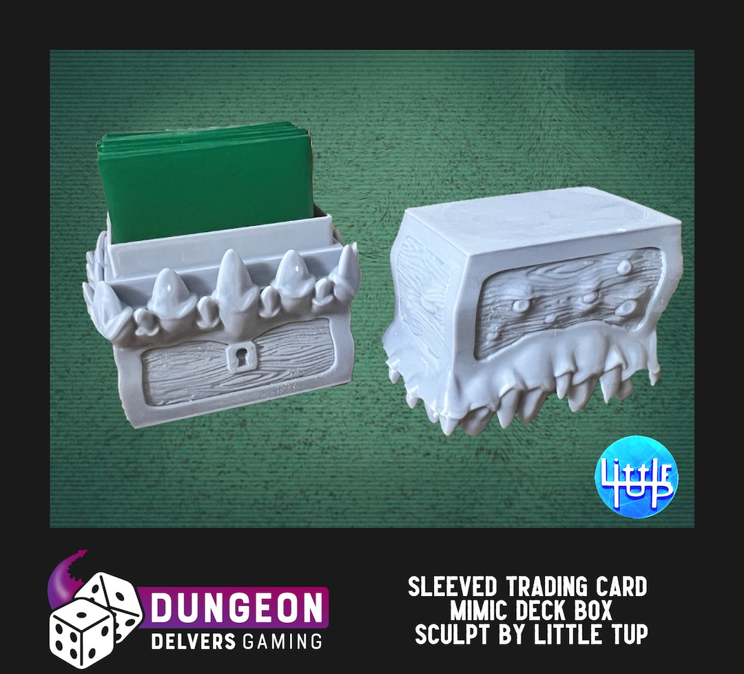 Mimic Deck Box Carrier Tokens Table Top Gaming DND Holder Fantasy ...
