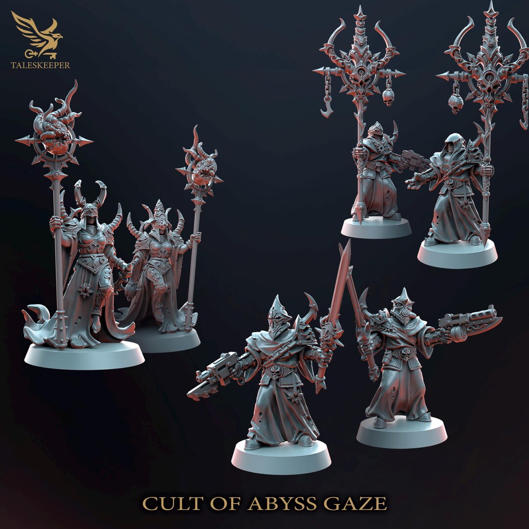 Chaotic Abyss Command Heretic Trench Infantry Space Sci-fi Crusade Grimdark Zealot Renegade 40 ...