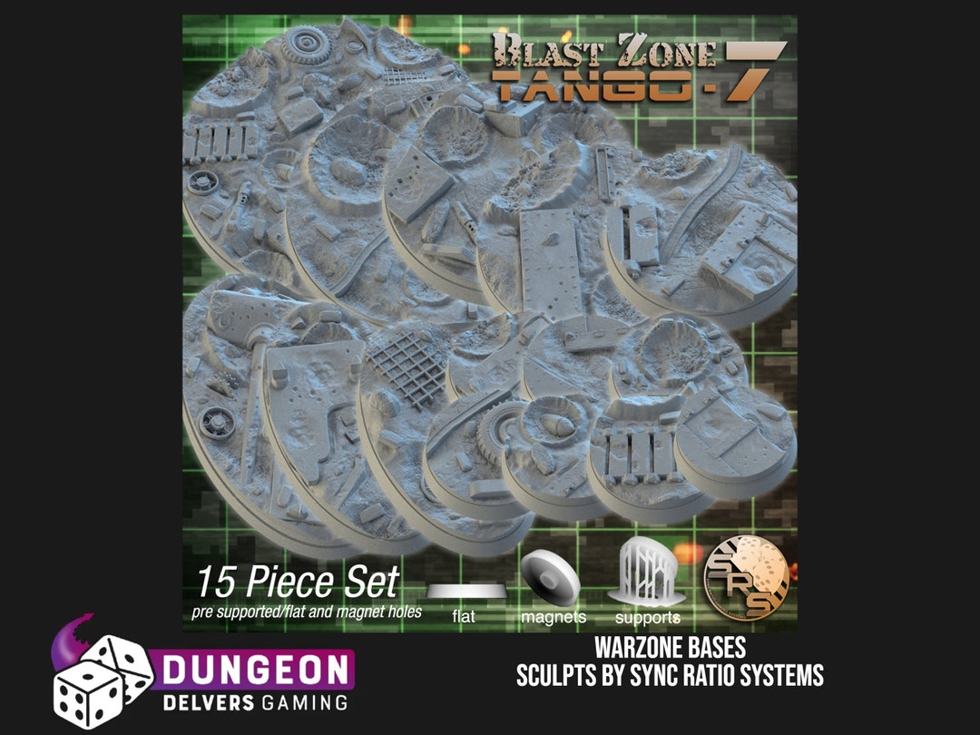 Warzone Urban Scenic Scenery Bases Resin 3d Print Fantasy Sci-fi Death ...