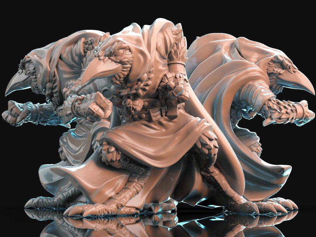 Raven V2 Kenku Beastiary V1 DND Monster Miniature Model RPG Table Top ...
