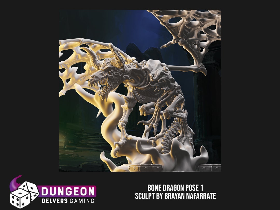 Bone Dragon Reaper Undead Miniature Soul Grave Necro Lord Chaos Death ...