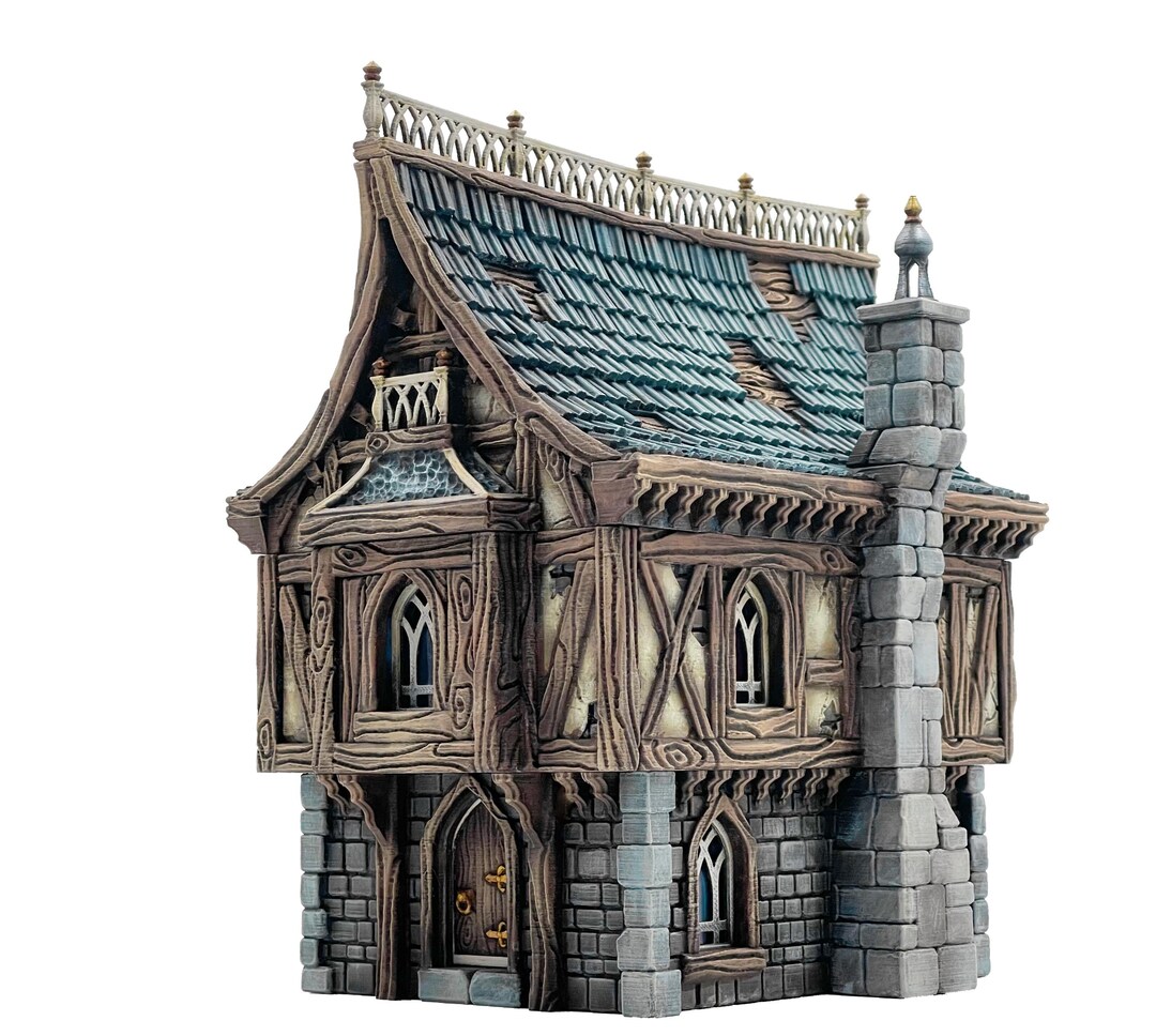 Misty Hollow Fantasy House DND RPG Town Building 3d Printed Scenery ...