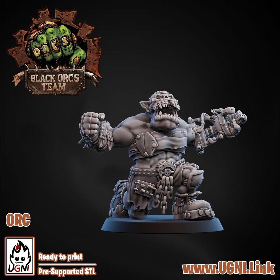 Fantasy Football Mech Ork Blood Orc Bowl Apocalypse Mad Dystopian Max ...