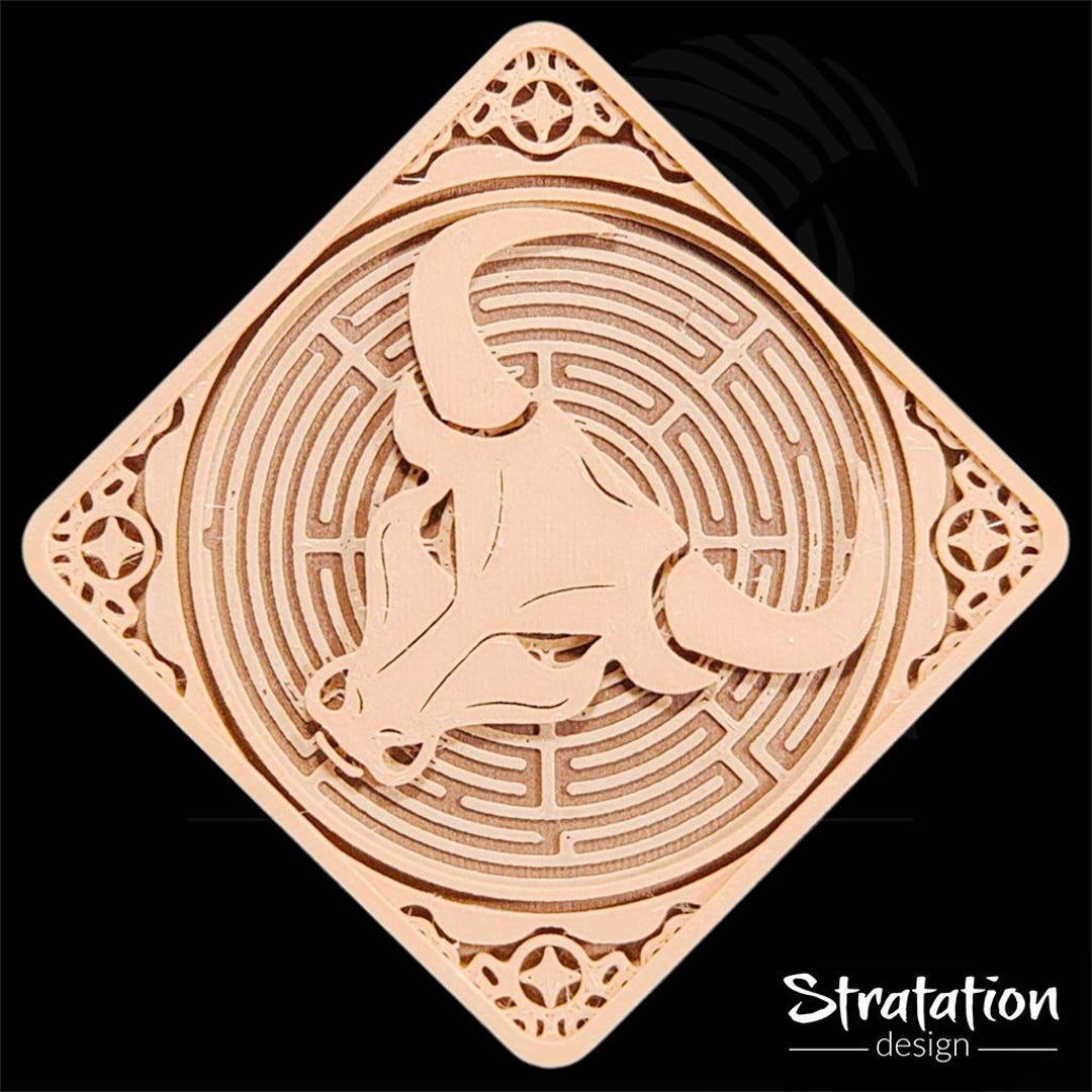 Minotaur's Maze Coaster Set Fantasy Round Square Alternative Homeware ...