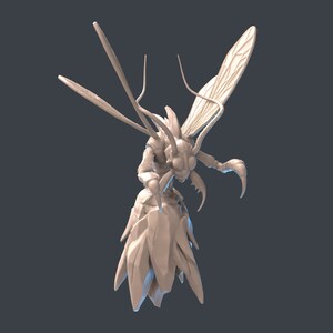 Ice Wasp Hornet Monster Miniature Model DND Fantasy Cold Tundra Frozen ...