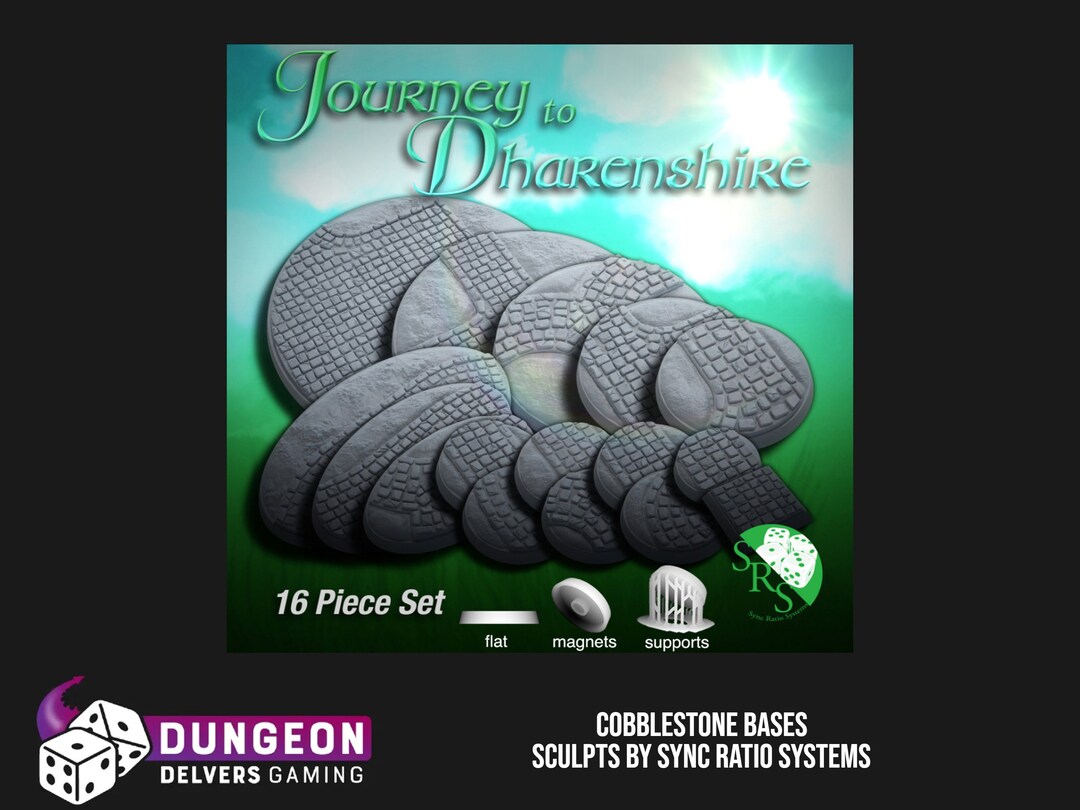 Cobblestone Scenic Scenery Bases Resin 3d Print Fantasy Sci-fi Town ...