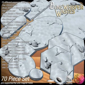 Desert Dune Sand Magnetic Table Top RPG 3D Printed Resin Wargaming ...