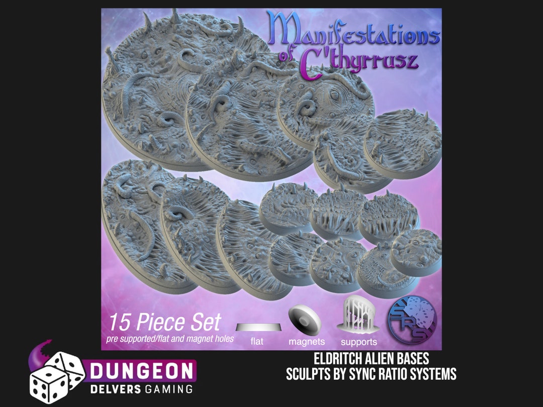 Eldritch Alien Scenic Scenery Bases Resin 3d Print Fantasy Sci-fi Xenos ...