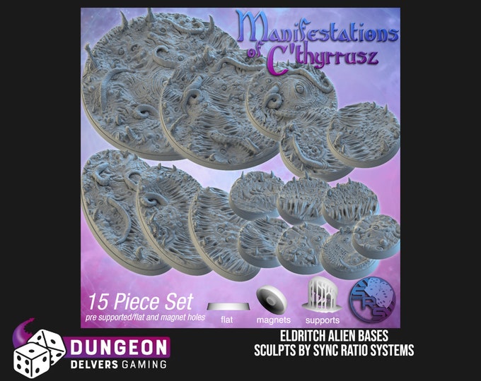 Eldritch Alien Scenic Scenery Bases Resin 3d Print Fantasy Sci-fi Xenos ...