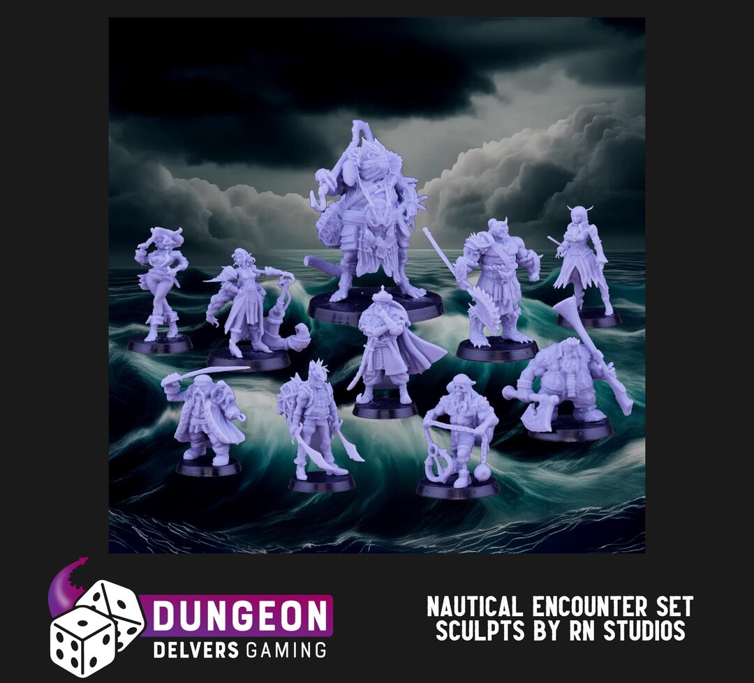 Fantasy Grimdark Pirate NPC Players Encounter Crew Terrain Undead DND ...