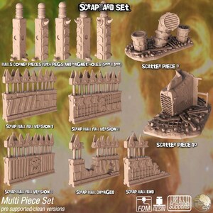 Scrapyard Scrap Heap Scenery Scatter Terrain 3d Print Team 40 AOS ...