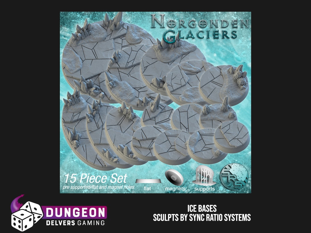 Ice Scenic Scenery Bases Resin 3d Print Fantasy Sci-fi Glacial Snow ...