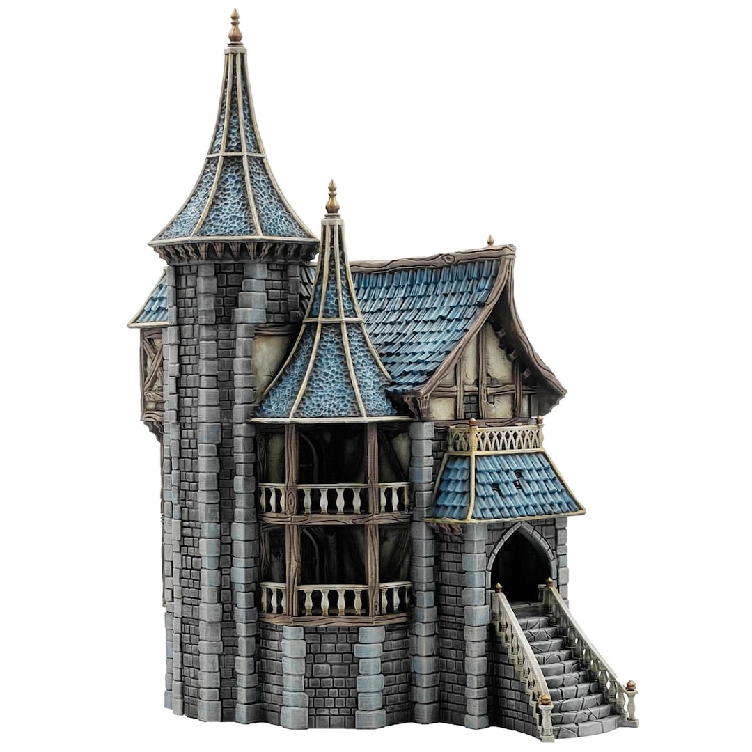 Misty Hollow Fantasy Mansion DND RPG Town Building 3d Printed Scenery ...