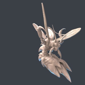 Ice Wasp Hornet Monster Miniature Model DND Fantasy Cold Tundra Frozen ...