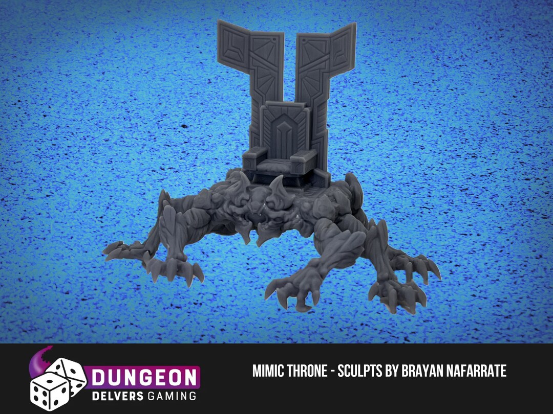 Mimic Throne Dwarf Hero Model Fantasy DND Dungeons and Dragons Age of ...