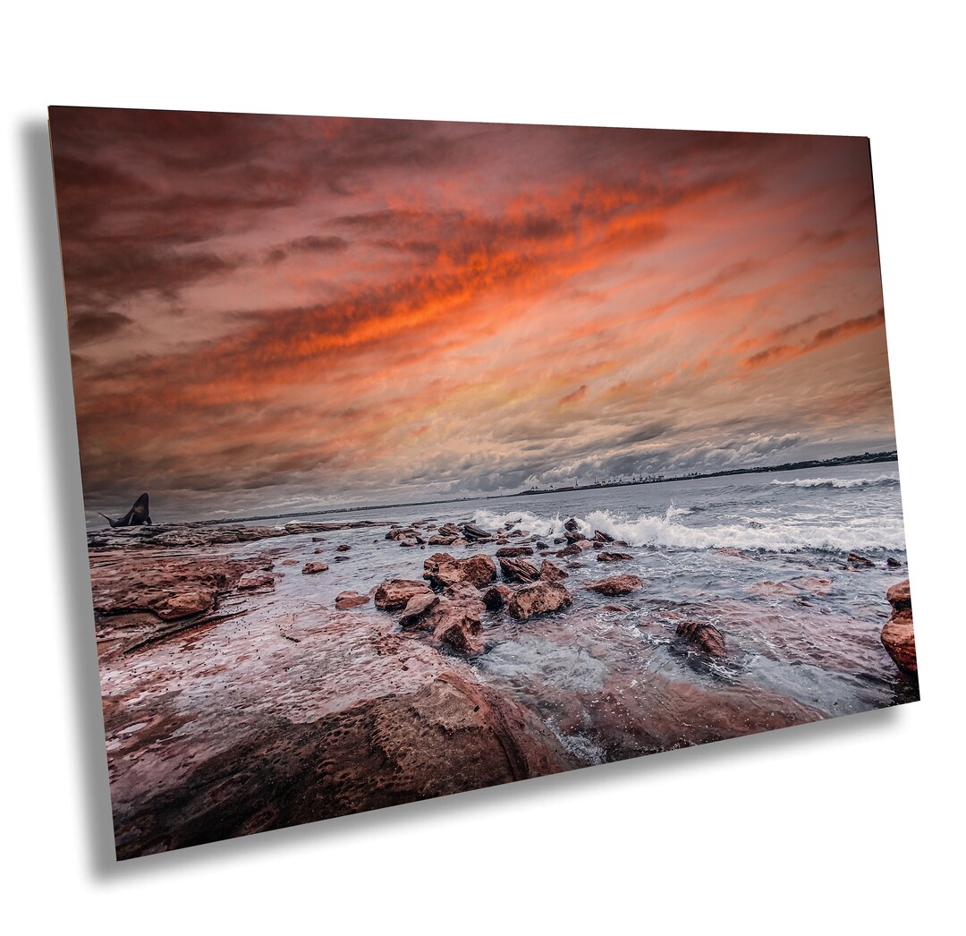 Red Skies Over Kurnell While Whale and Bub Have Beached-rocked ...