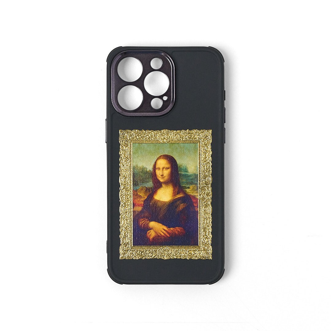Mona Lisa Gold Frame, Textured Print iPhone Case - Etsy