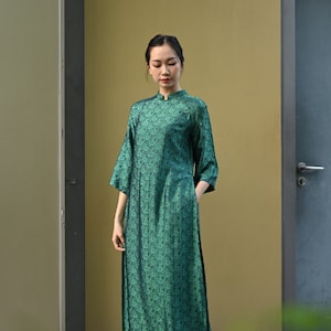 Mulberry Silk Ao Dai, Ao Dai Women With Pants, Plus Size Ao Dai, Loose ...