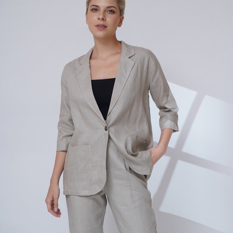 Women Linen Set - Etsy