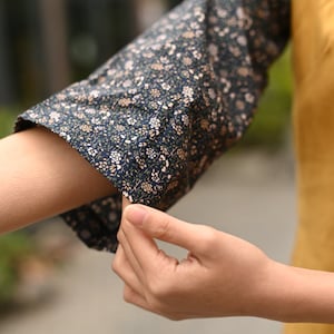 Yellow Linen Ao Dai for Women, Ao Dai Linen, Springluc Ao Dai Linen, Ao ...