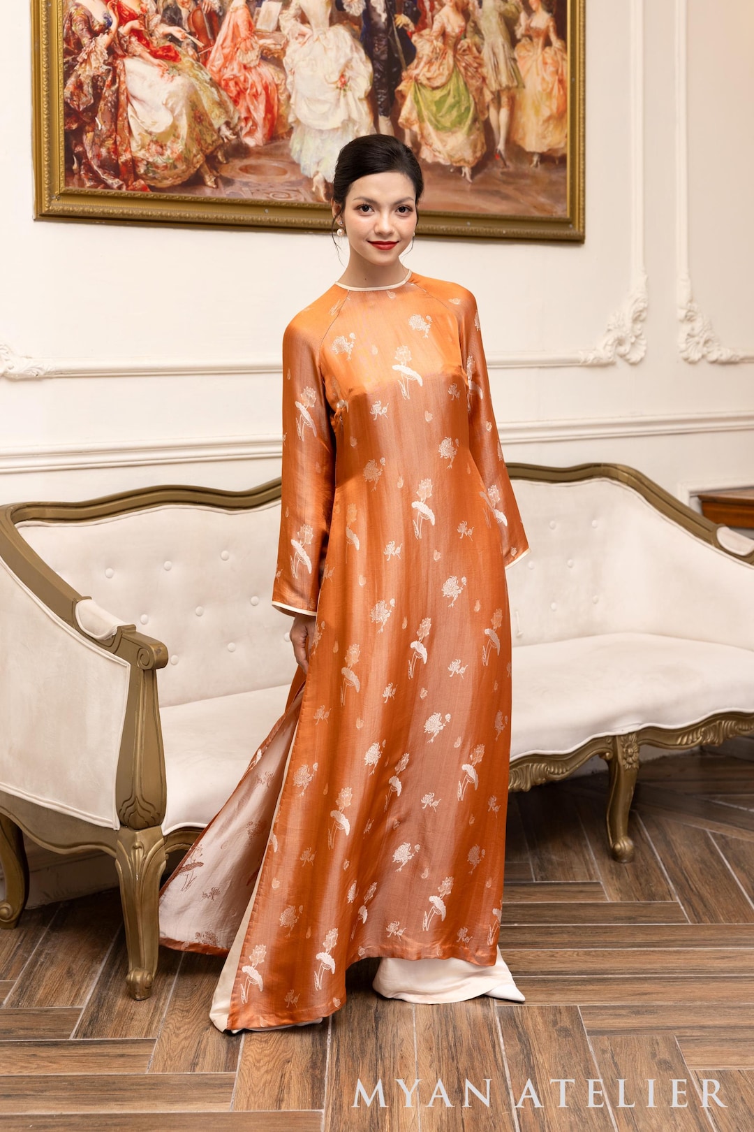Traditional Vietnamese Dress, Silk Ao Dai for Women, Ao Dai Women With ...