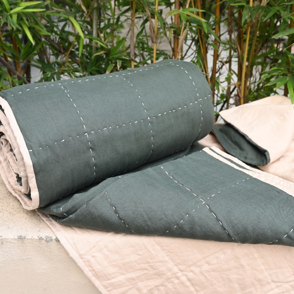 Linen Coverlet - Etsy