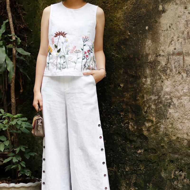 Two Piece Floral Pant Sets for Women - Etsy