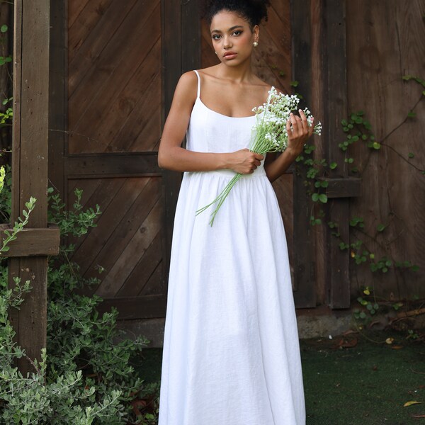 Linen Wedding Dress - Etsy