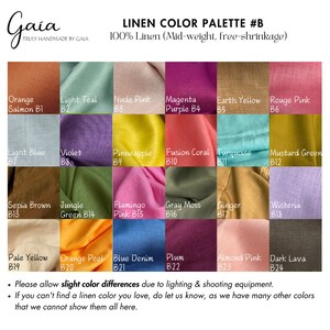 Linen Top and Pants YARA in 60 Colors, Hand Embroidered Linen Top for ...