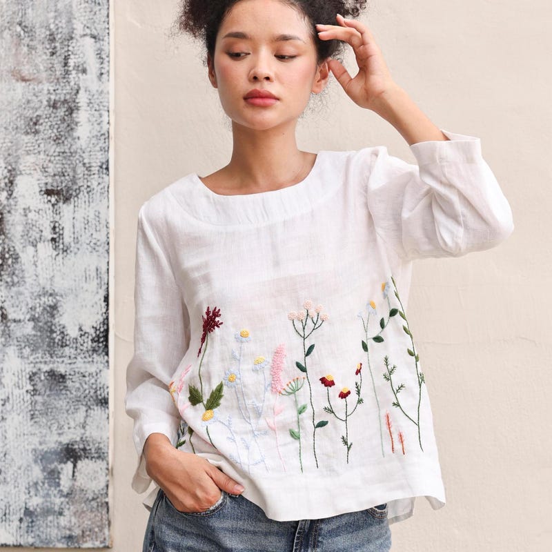 Linen Blouse for Women - Etsy