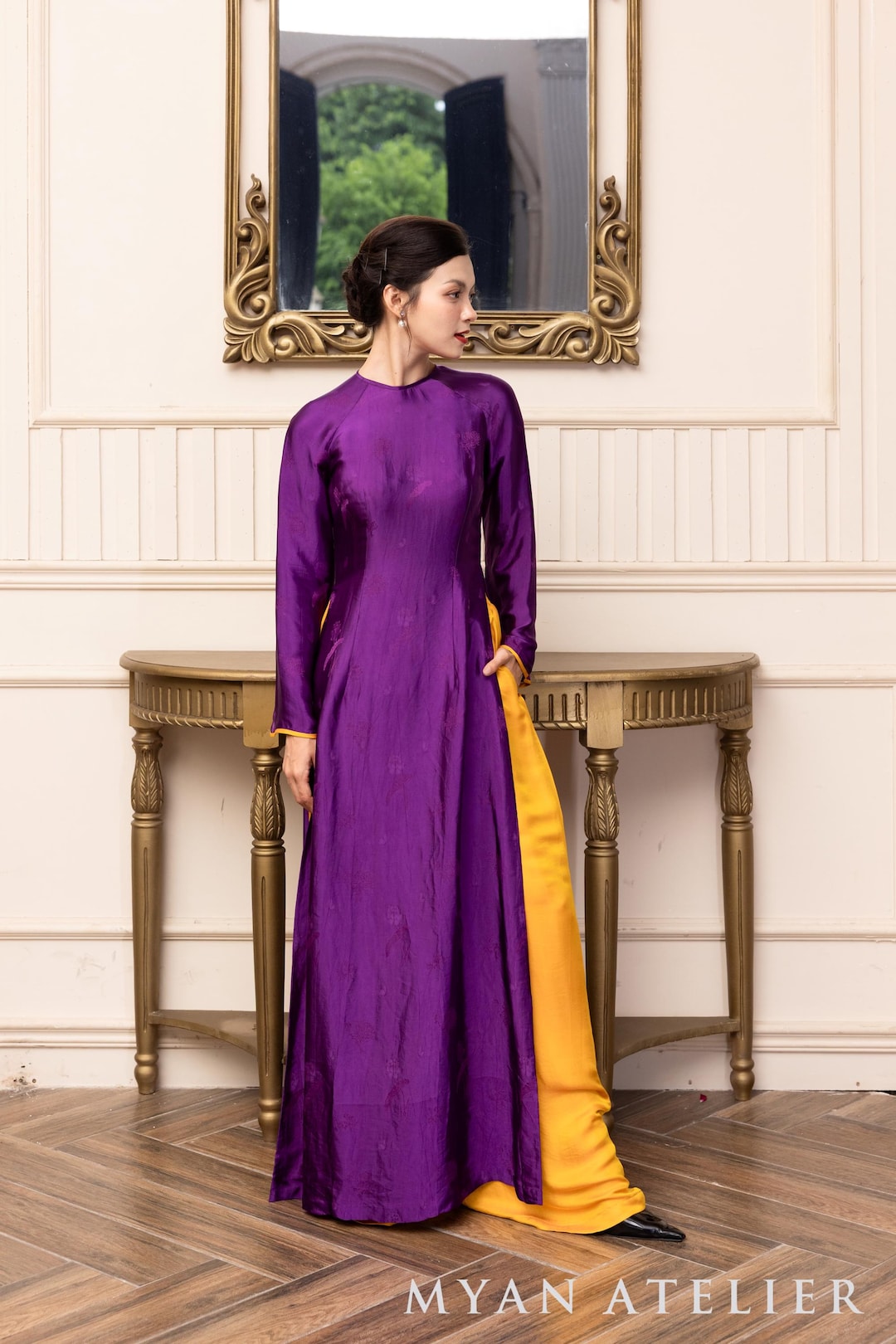 Traditional Vietnamese Dress, Silk Ao Dai for Women, Custom Made Ao Dai ...