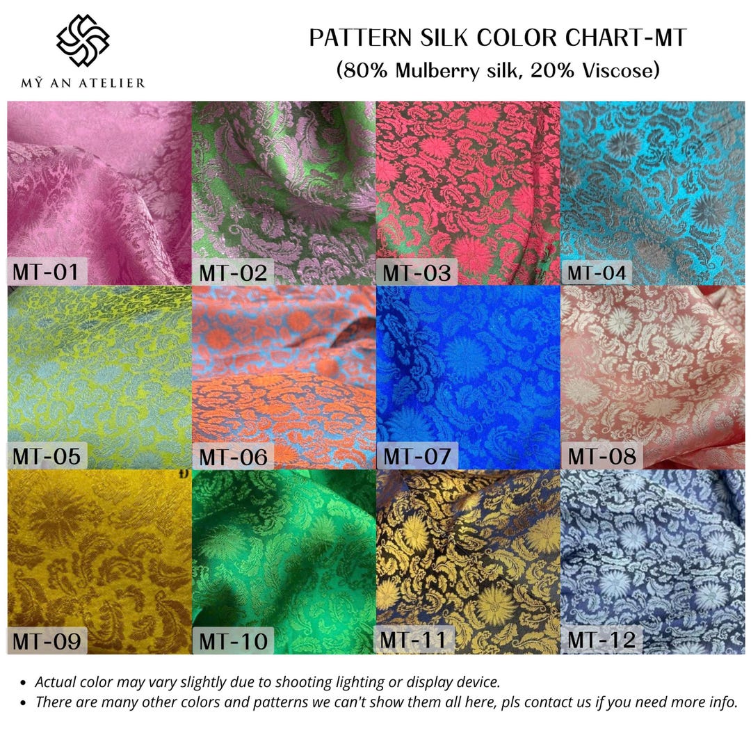 Mulberry Silk With GOLDEN CHRYSANTHEMUM Patterns, Floral Silk Fabric ...