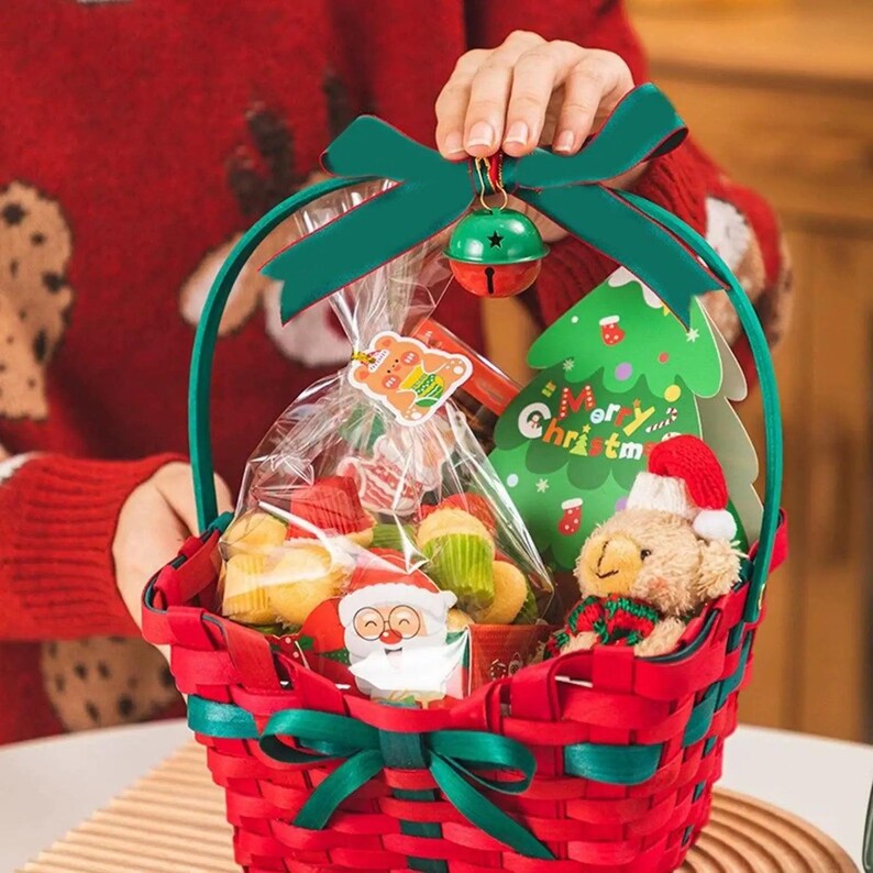 Basketball Christmas Gift Box – Sports-themed Holiday Candy Basket, Red ...