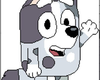 Bluey Inspired Chart, Blanket, Afghan, Crochet, Throw, Knitting Pattern ...