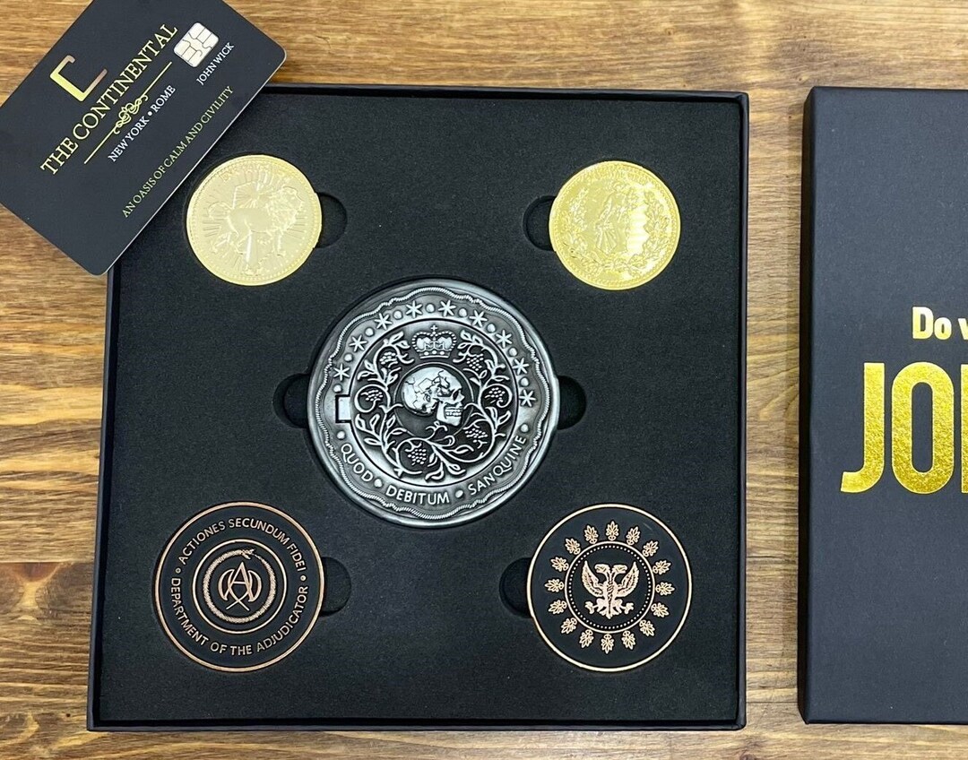 Set A Blood Oath Entire Coin With Card Set Arabic Gold - Etsy