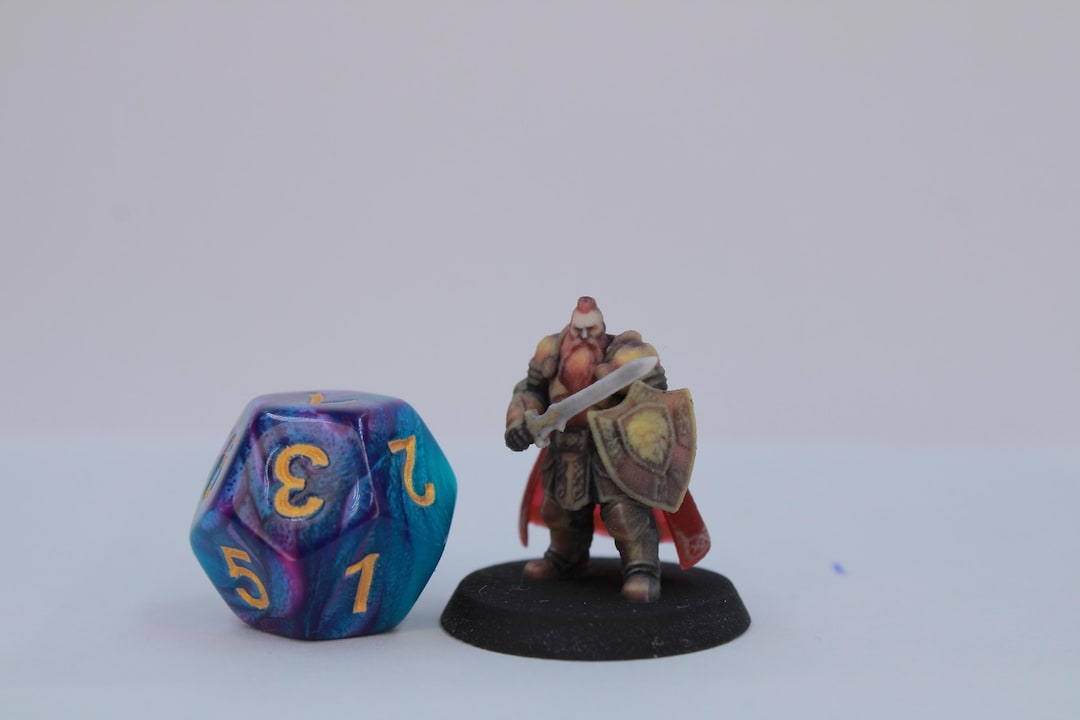 Dnd Miniature Full Color | Table Ready | Dwarf Paladin Dwarf Fighter ...