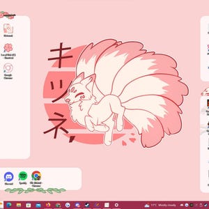 88 Kitsune Sakura Pink Desktop Icons / Windows and Mac / PC / Folder ...