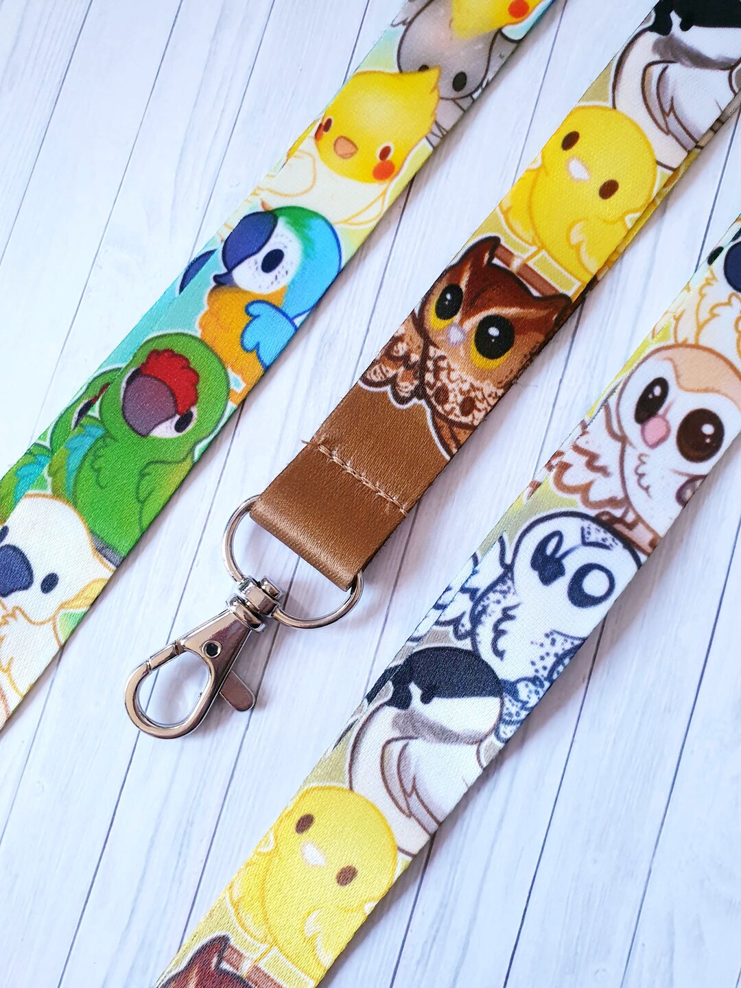 Bird Lanyard / Lobster Clasp / Geek / Neck Strap, ID Badge Holder ...