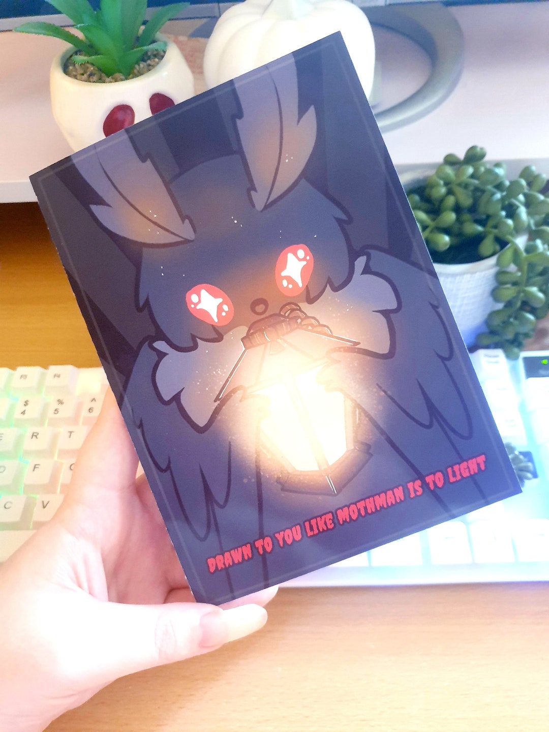 Mothman Valentines Card / Cryptid Love Card / Love Letter for Him/her ...